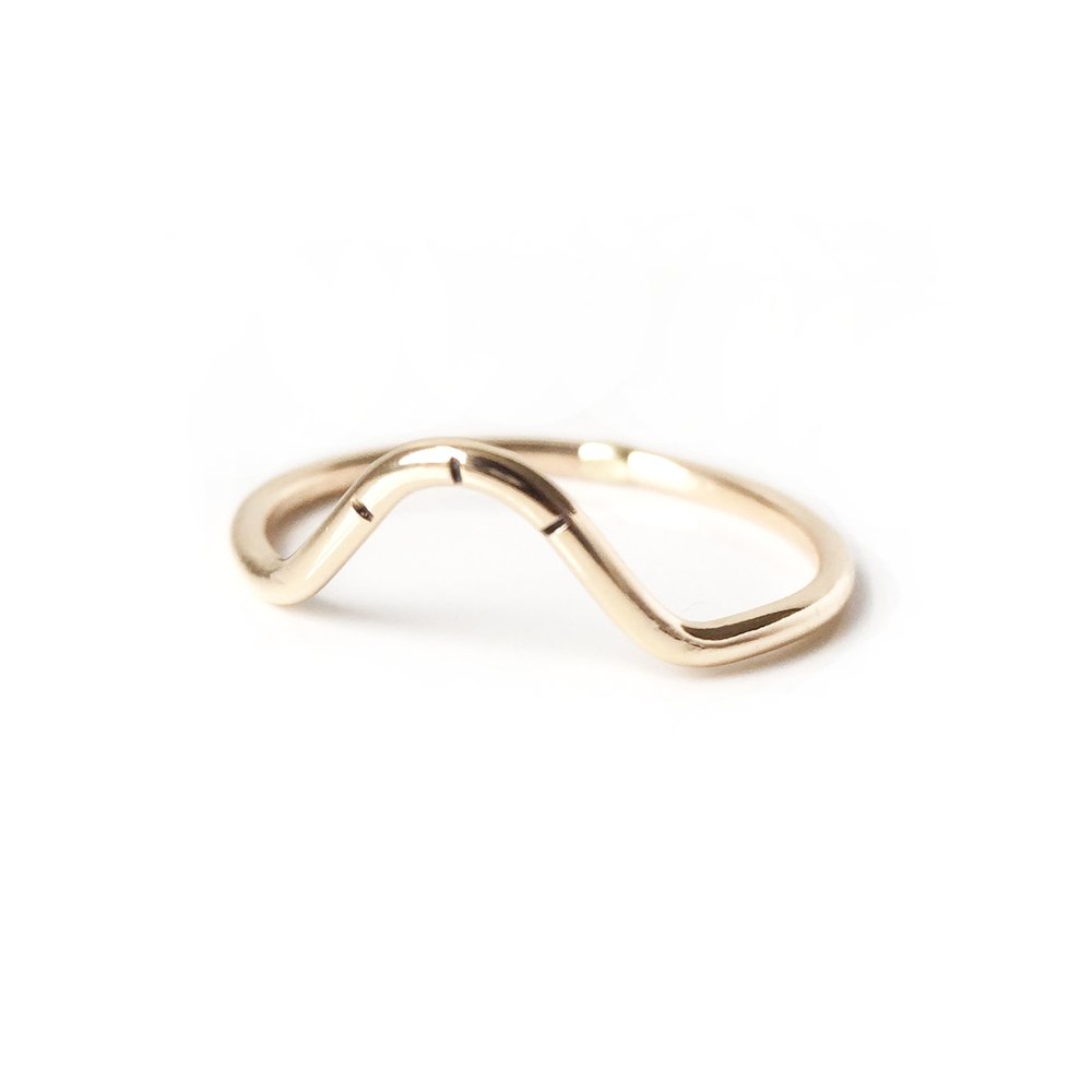 Goldeluxe Jewelry | Wave Stacking Ring | Silver – The Artisan's Bench