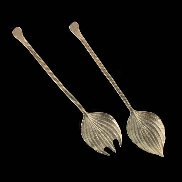 Michael Michaud Table Art | Hosta Serving Set | Silver – The Artisan's ...
