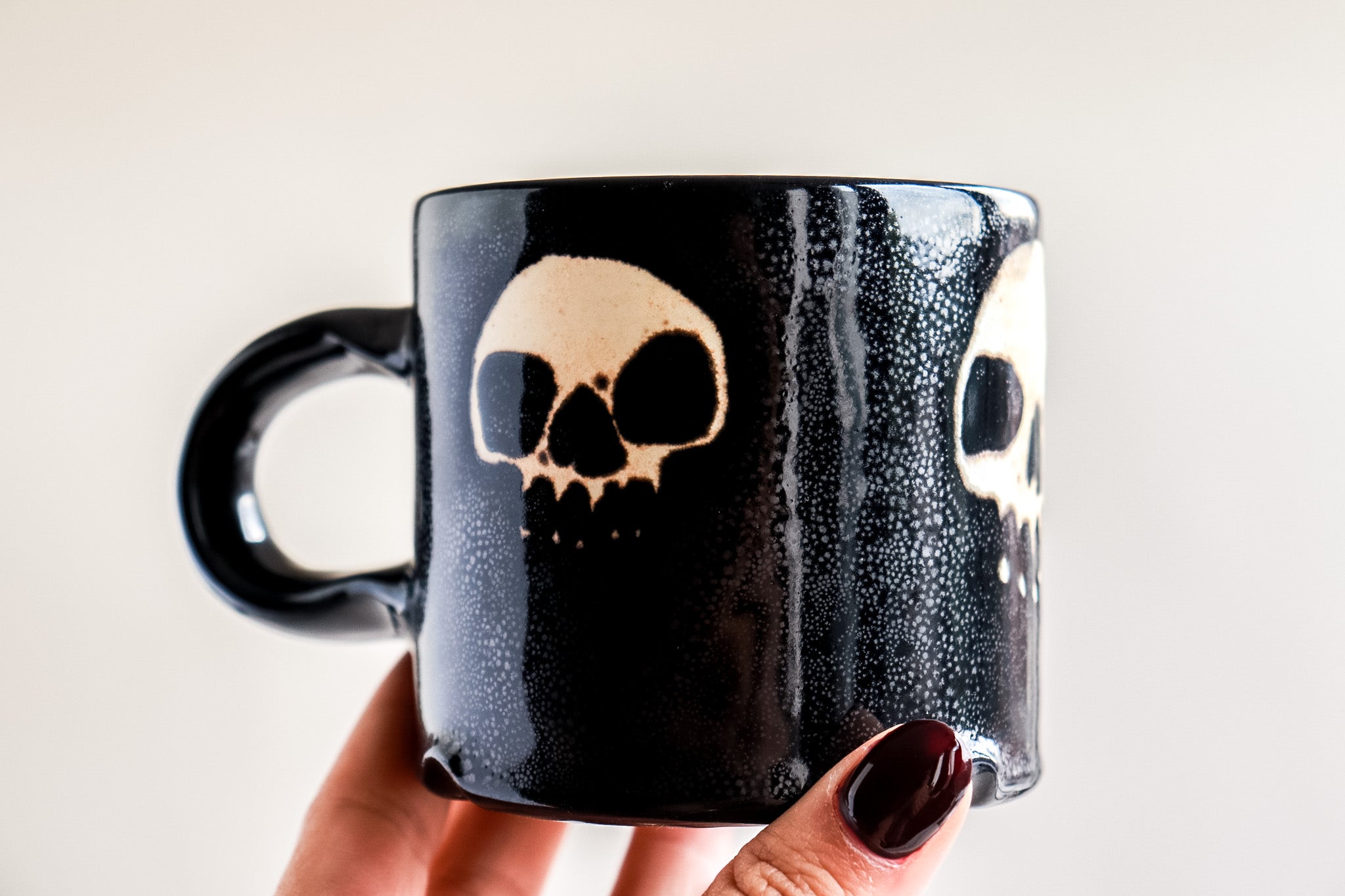 Nicole Pangas | Triple Skull Black Mug no.1 – The Artisan's Bench
