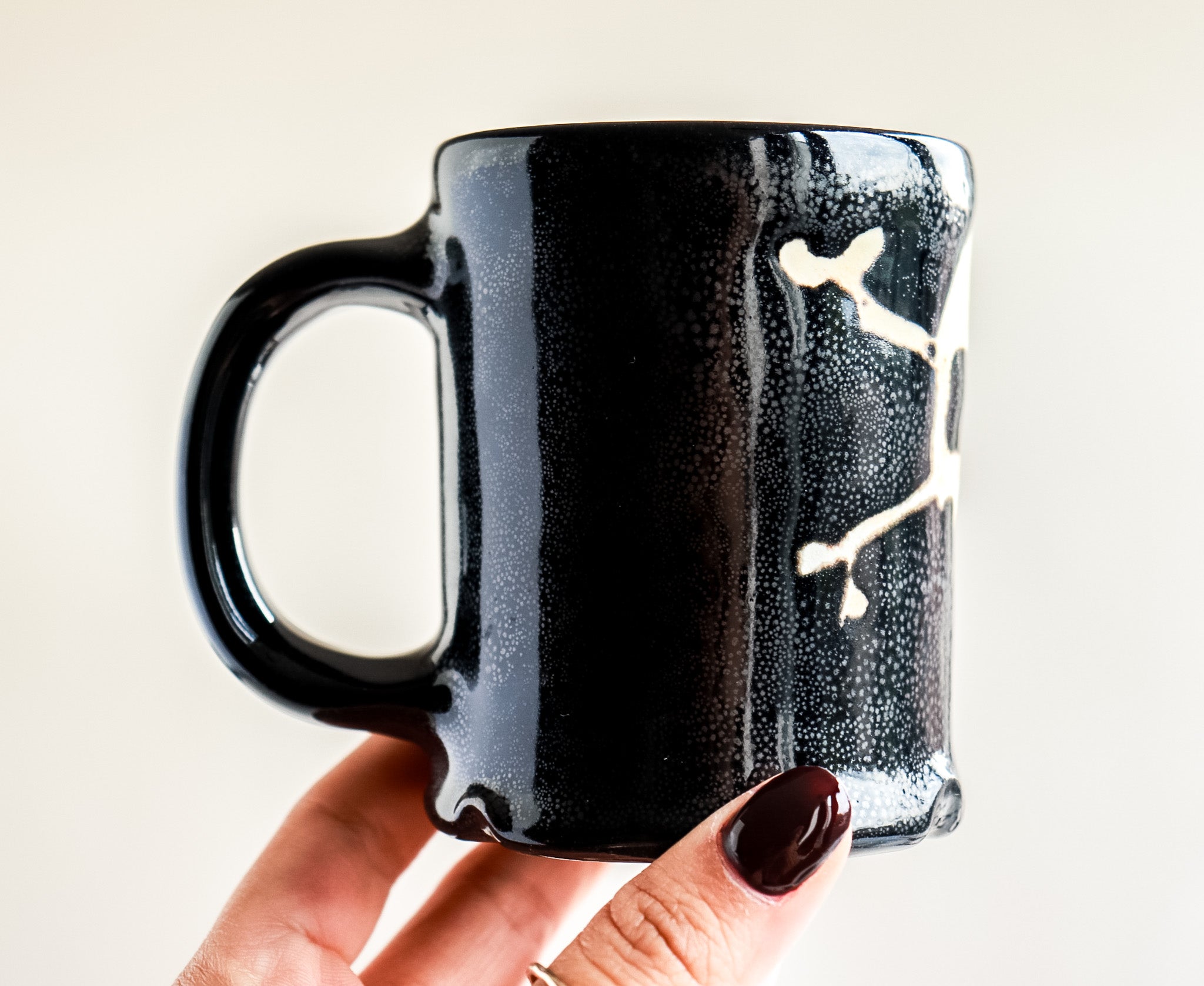 Nicole Pangas | Single Skull Crossbones Mug – The Artisan's Bench