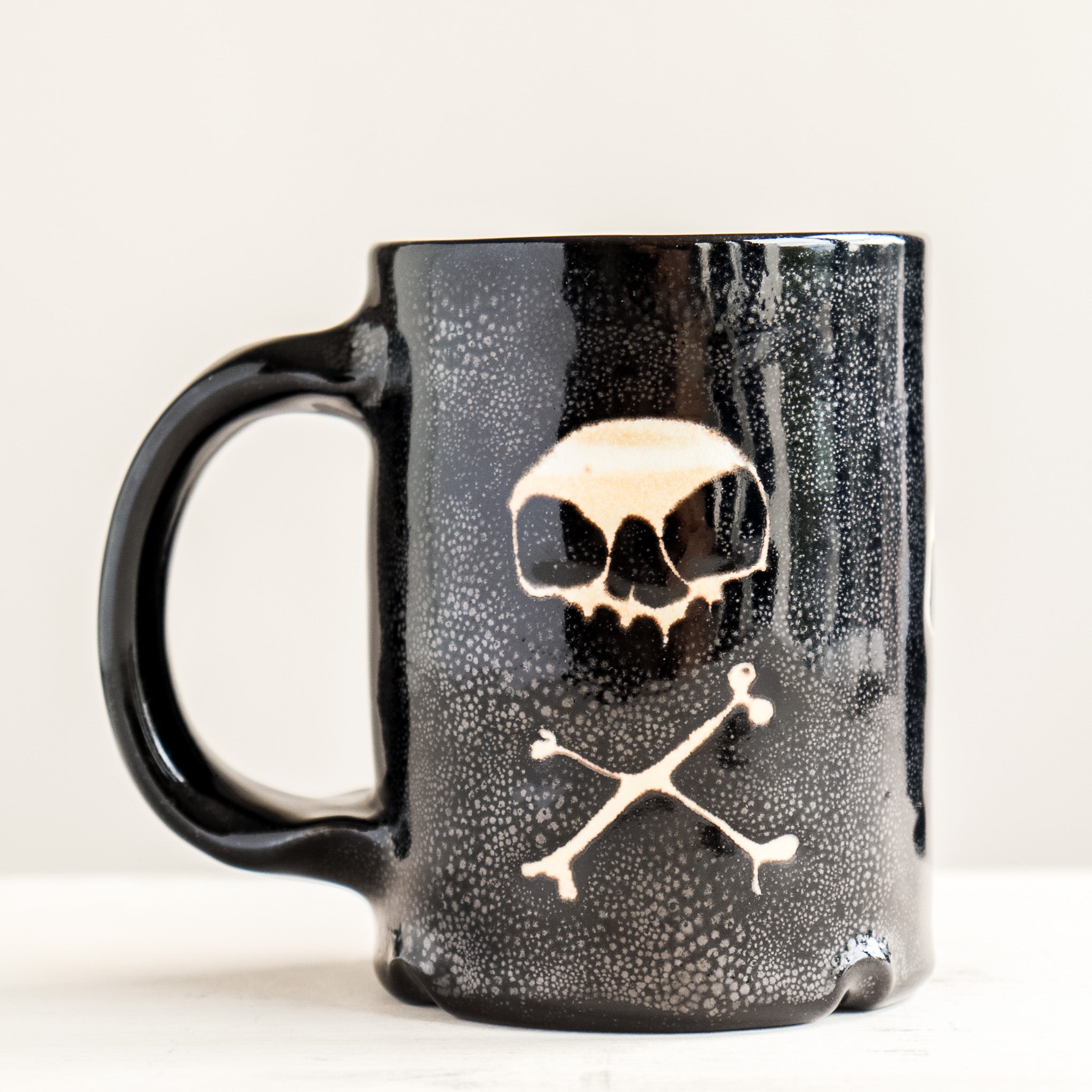 Nicole Pangas | Triple Skull Crossbones Black Mug no.2 – The Artisan's ...