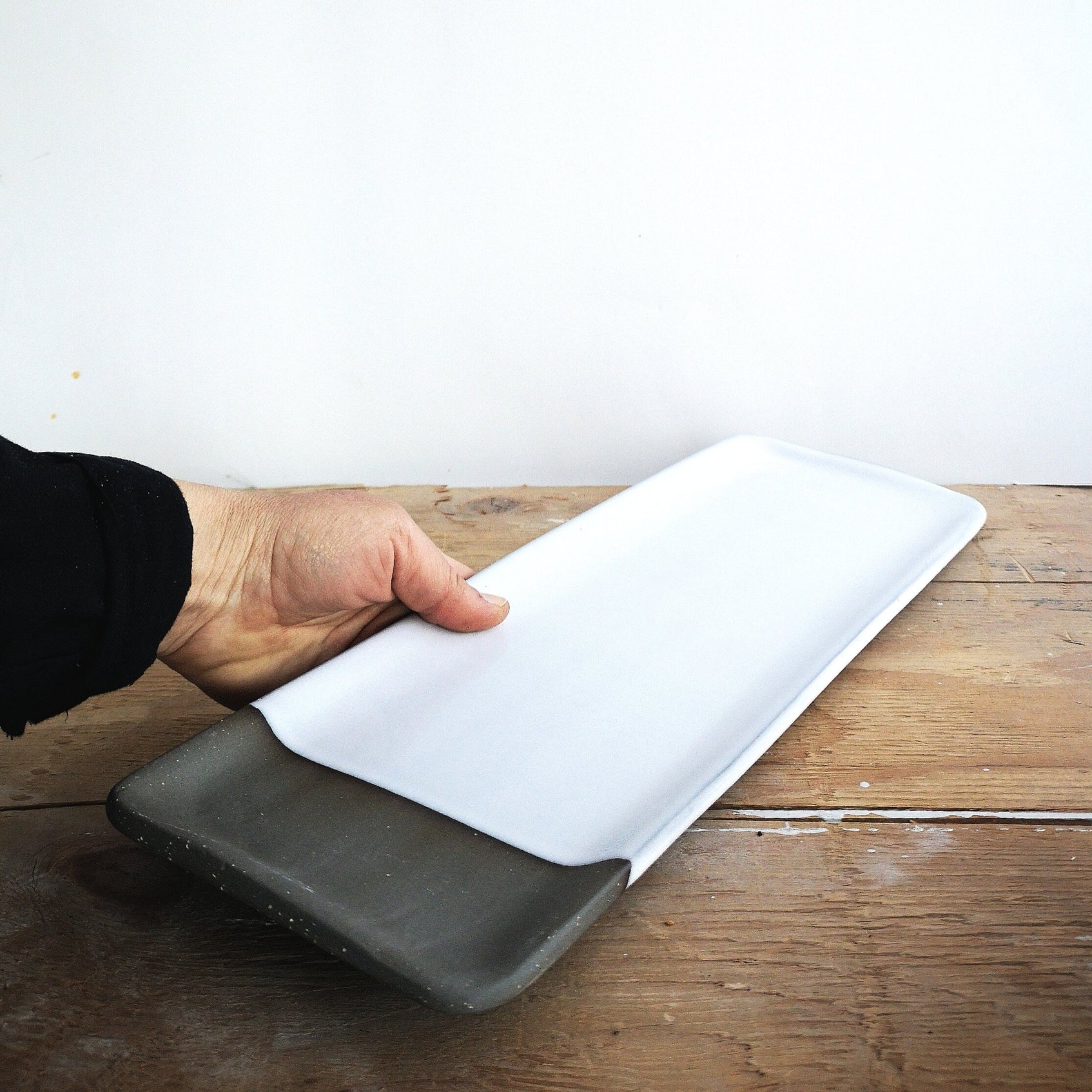 Atelier Tréma | Rectangle Platter | Grey – The Artisan's Bench