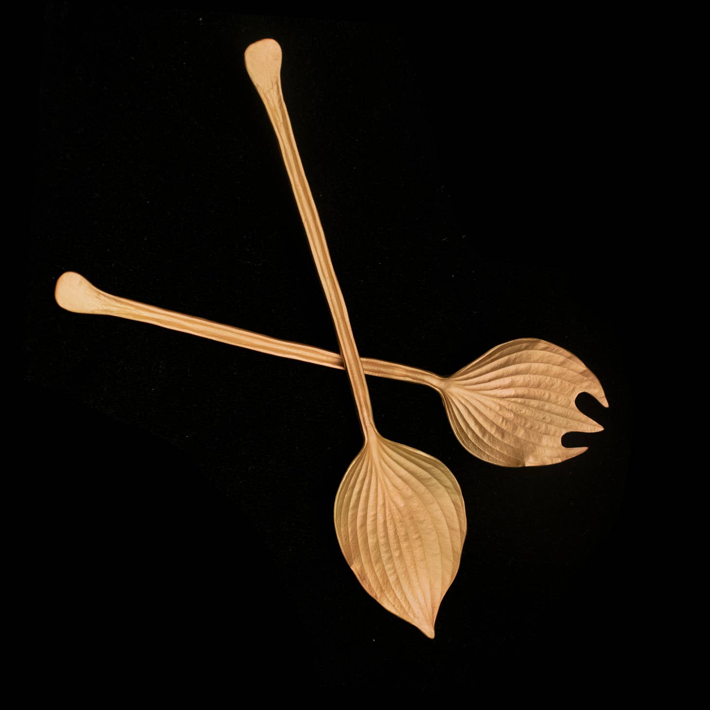 Micahel Michaud | Hosta Serving Set | Gold – The Artisan's Bench