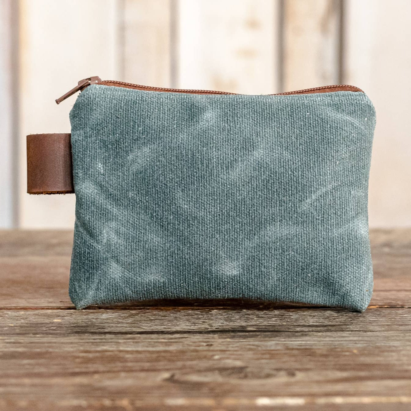 In Blue Handmade | Small Waxed Canvas Pouch | Slate – The Artisan's Bench