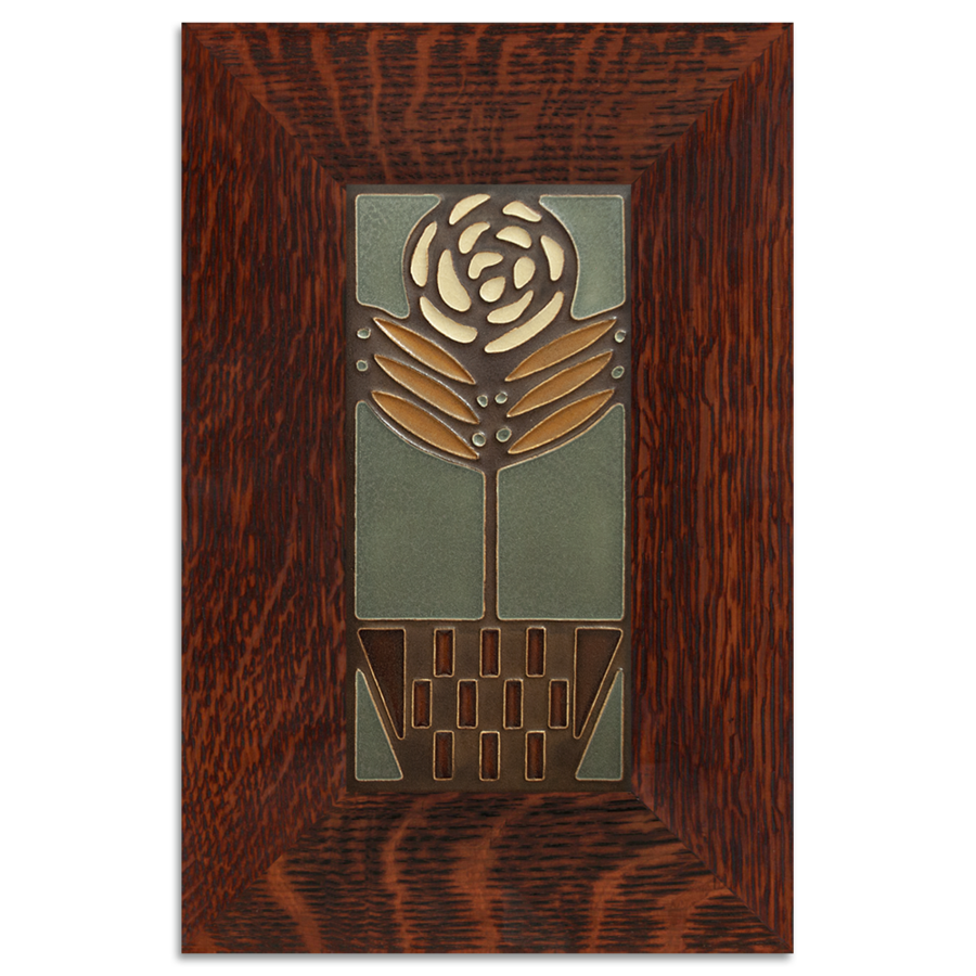 Motawi Checkerpot Rose in Stone - 4x8 – The Artisan's Bench