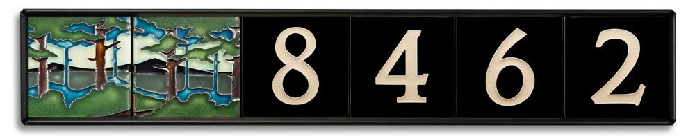 Motawi 4x4 House Number Frame | 6-Slot – The Artisan's Bench
