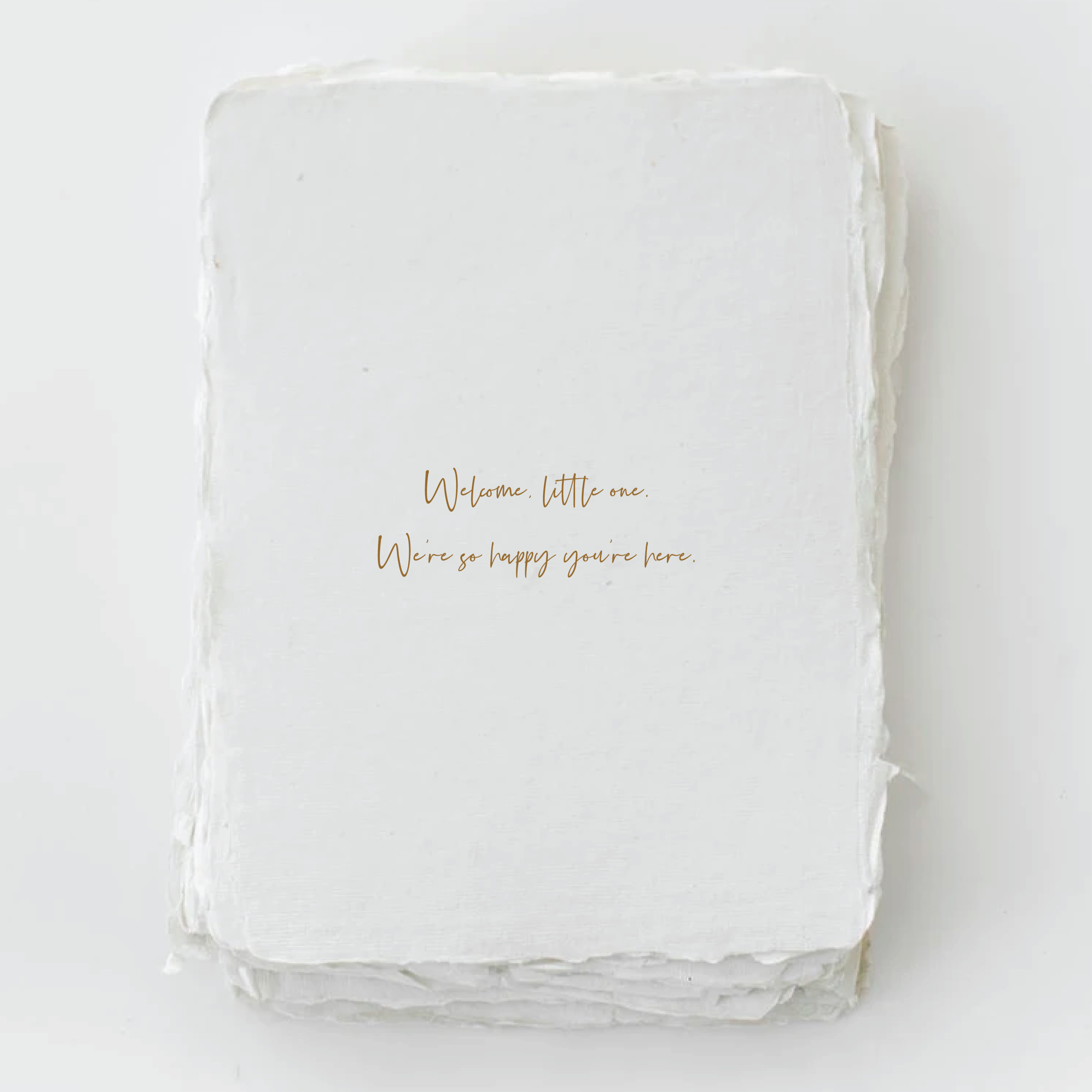 Paper Baristas | Welcome Little One Card – The Artisan's Bench