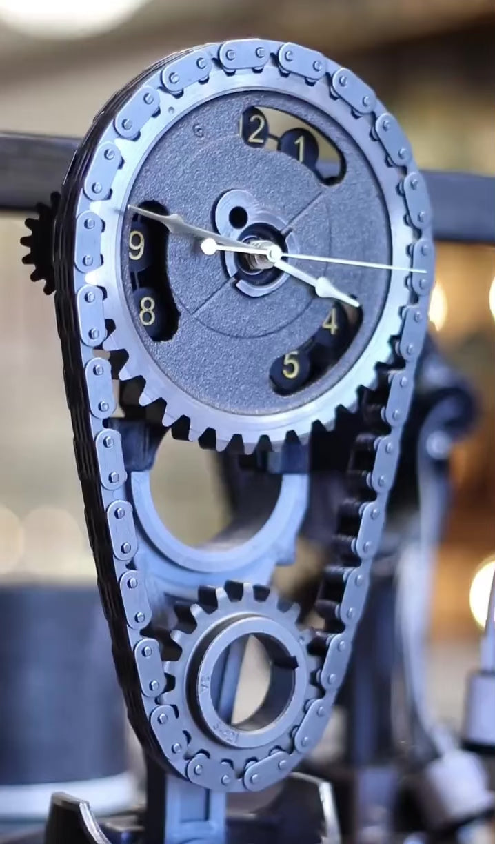 Clock9nine | Chevy Big Block | Motorized Timing Belt Clock – The ...