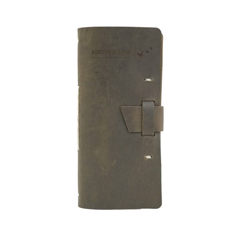Rustico Leather Journal | Birding Leather Log | Dark Brown – The ...