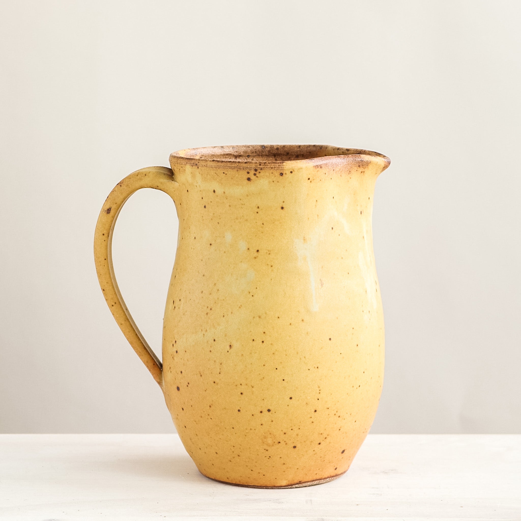 Medium Pitcher | Ochre – The Artisan's Bench