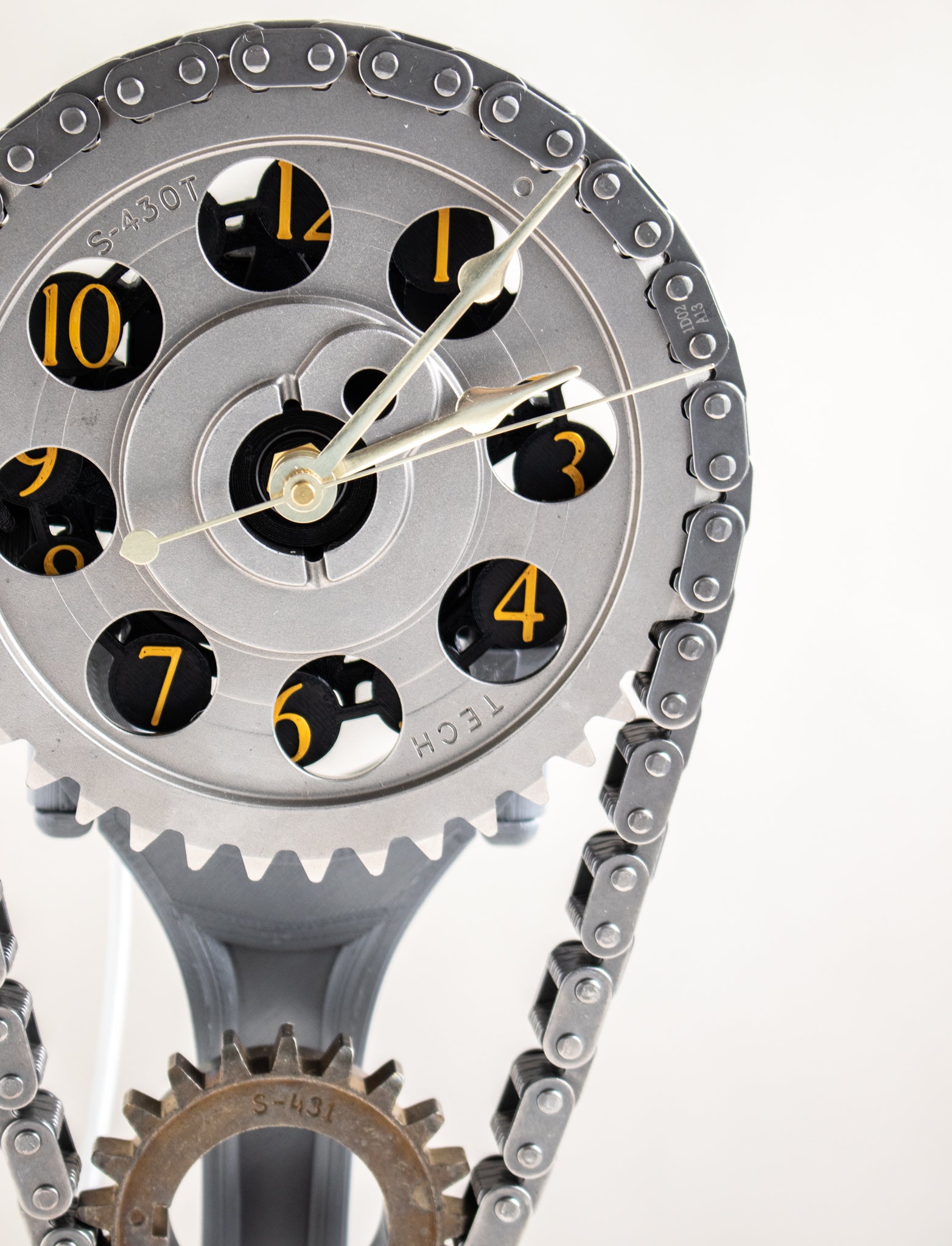 Clock9nine | Ford 302 Big Block | Motorized Timing Belt Clock – The ...