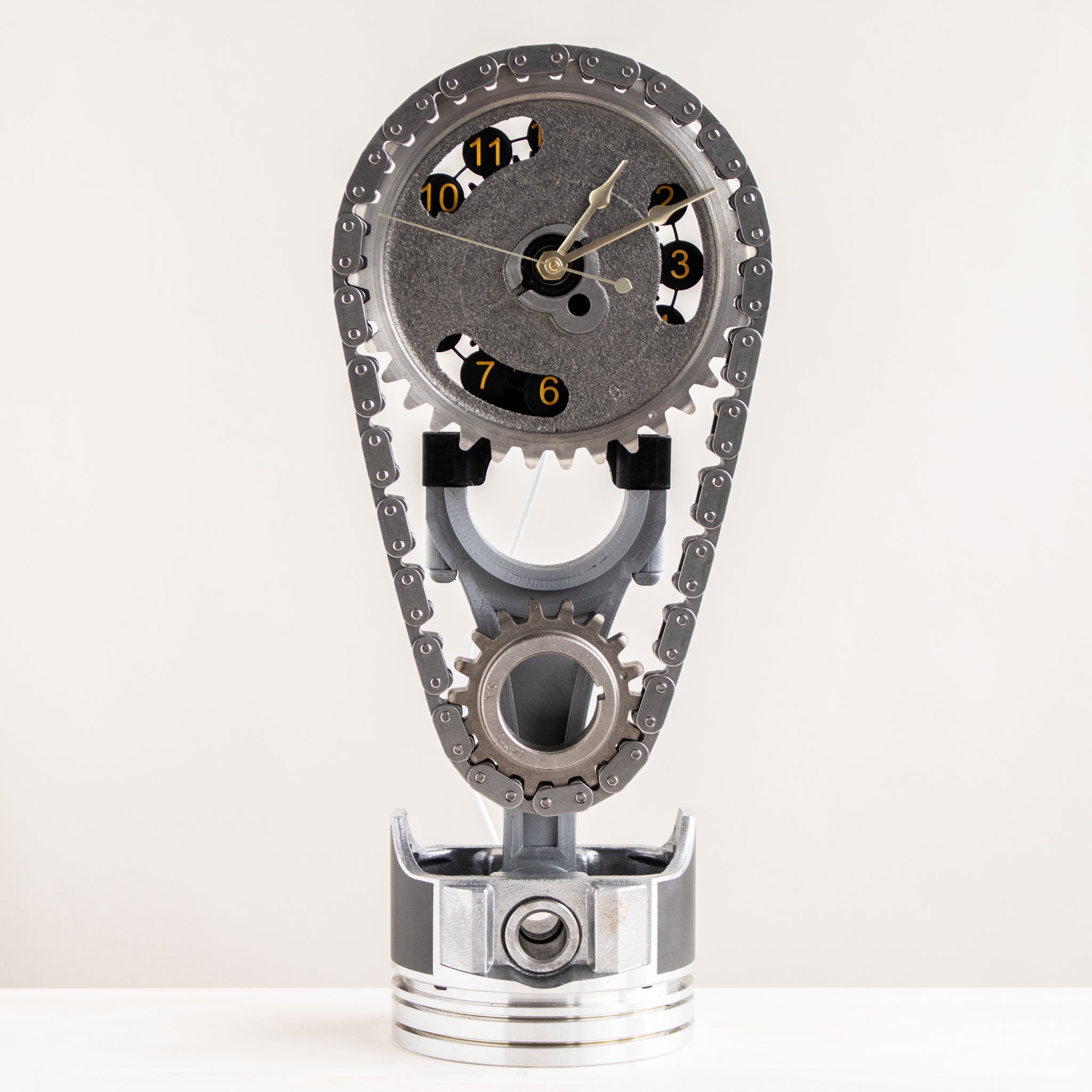 Clock9nine | Ford Big Block | Motorized Timing Belt Clock – The Artisan ...