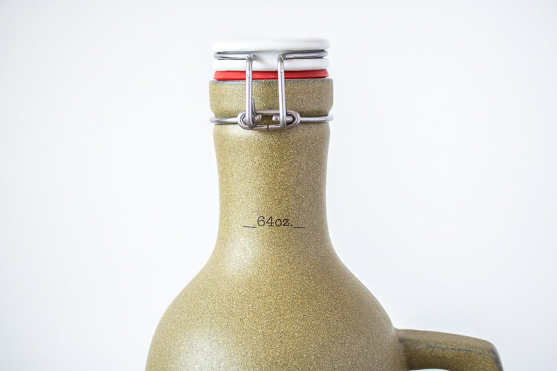Grayling Ceramics | Sequoia Tree Growler | Moss – The Artisan's Bench