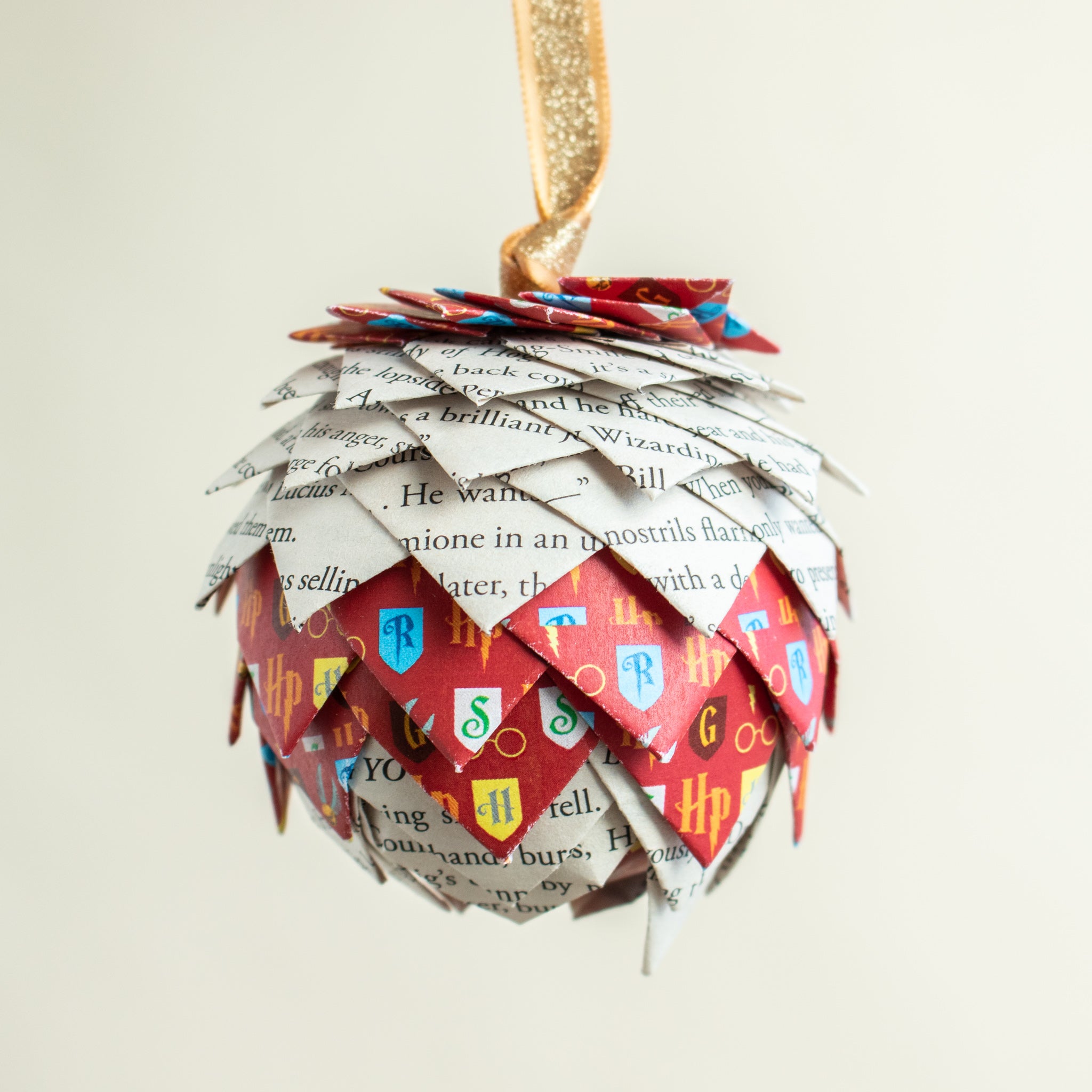 Papyrusaurus | Harry Potter Red House Emblems Book Page Ornament – The ...