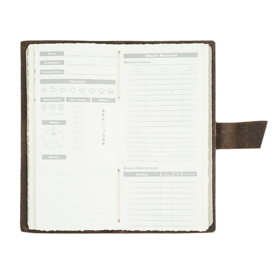 Rustico Leather Journals | Hunting Log | Saddle Brown – The Artisan's Bench