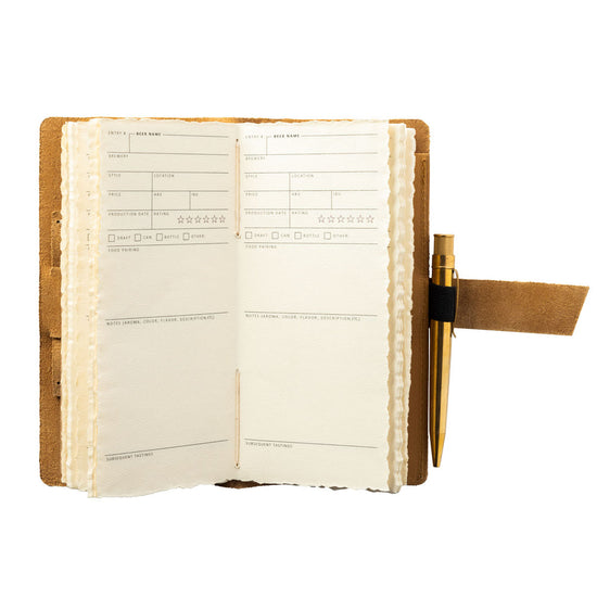 Rustico Leather Journals | Beer Log Small | Saddle Brown – The Artisan ...