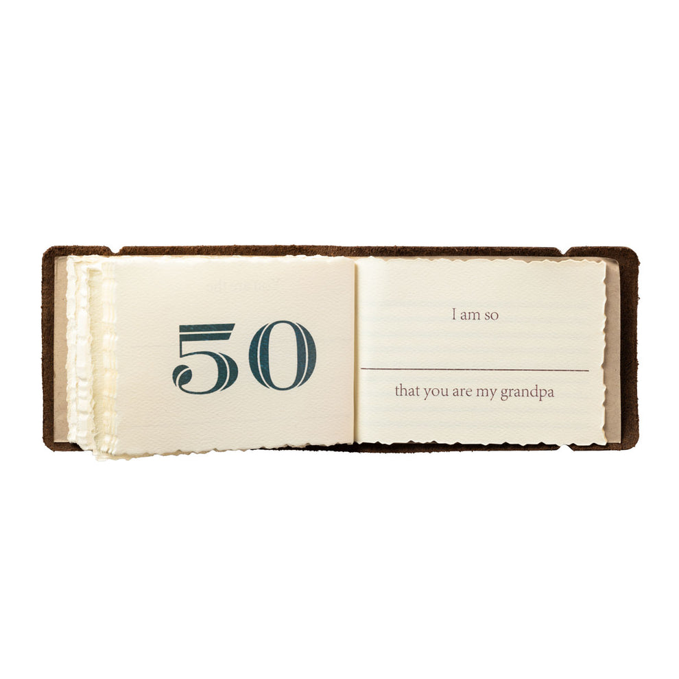 Rustico Leather Journals | "What I Love About Grandpa" Leather Journal ...