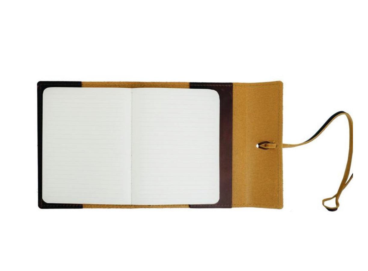 Rustico | Writer’s Log Leather Journal | Dark Brown – The Artisan's Bench