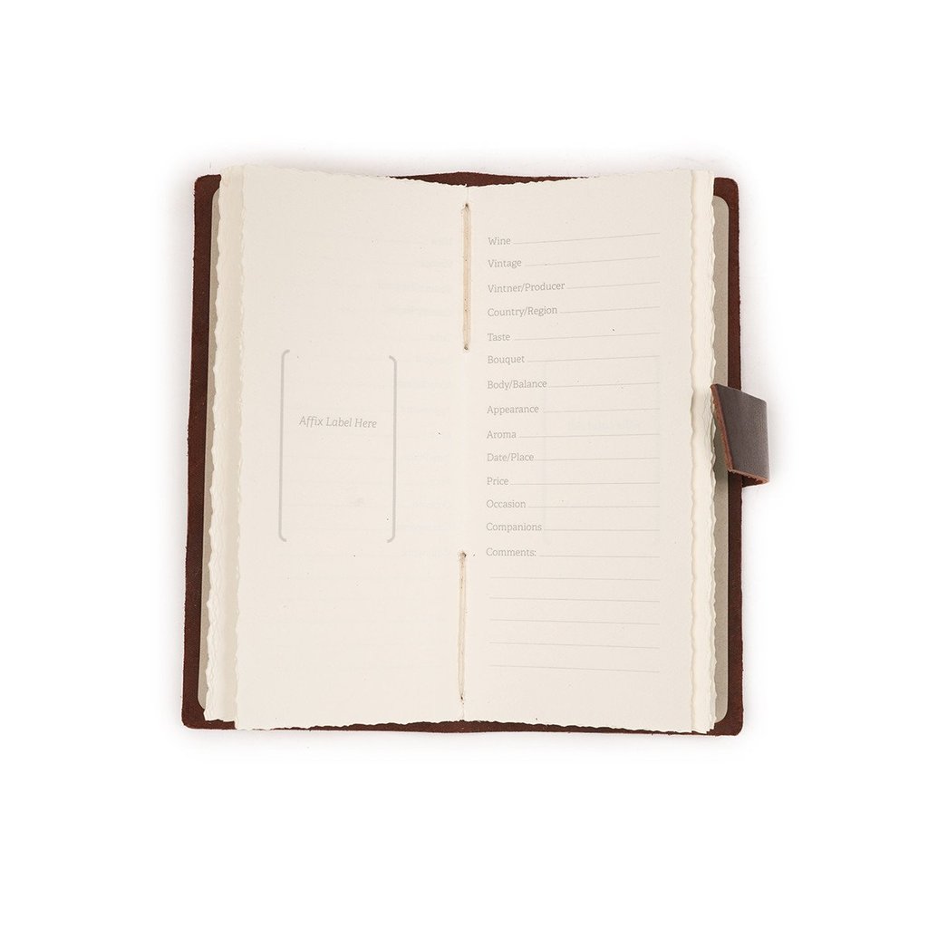 Rustico Leather Journals | Wine Log | Dark Brown – The Artisan's Bench