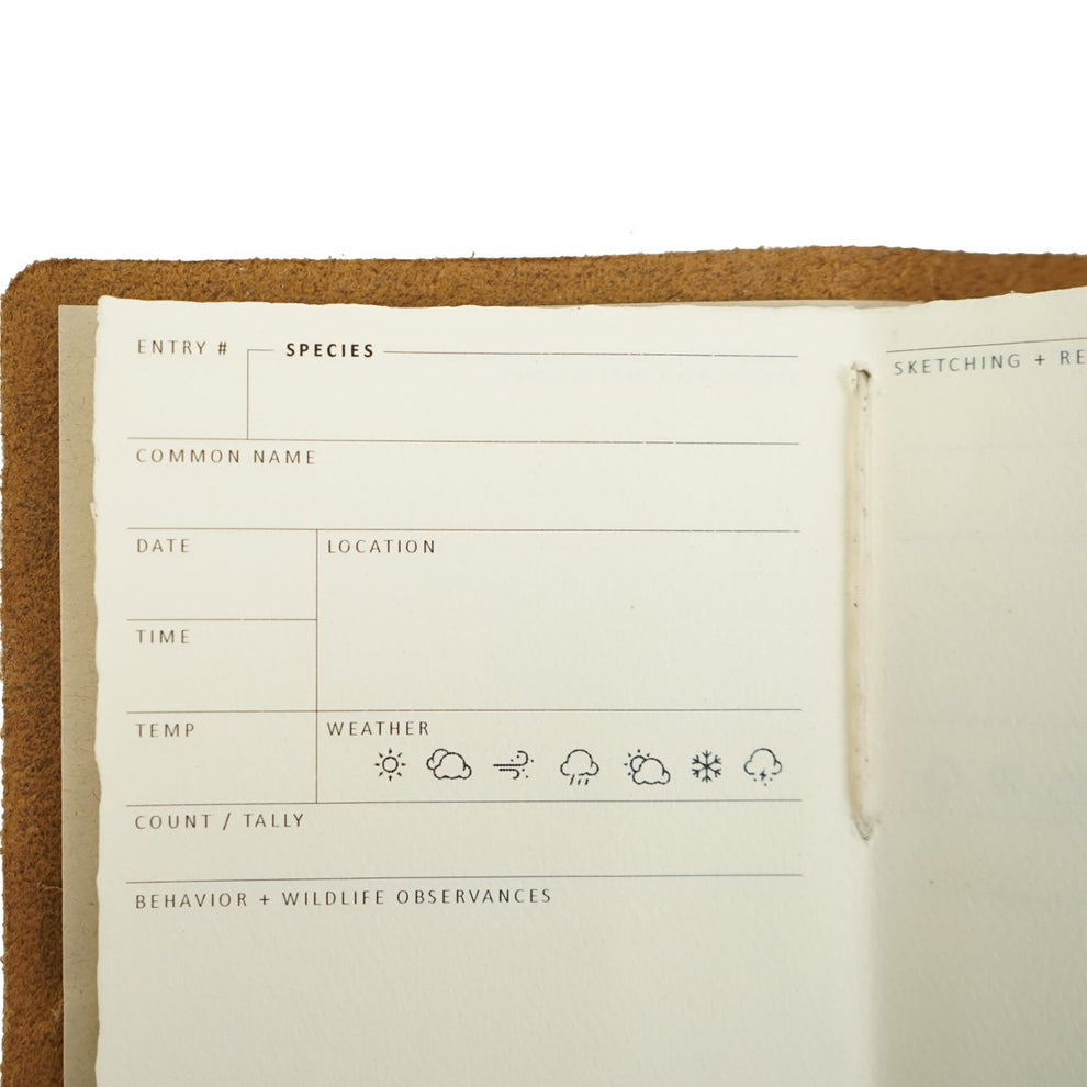 Rustico Leather Journals | Birding Leather Log | Saddle Brown – The ...